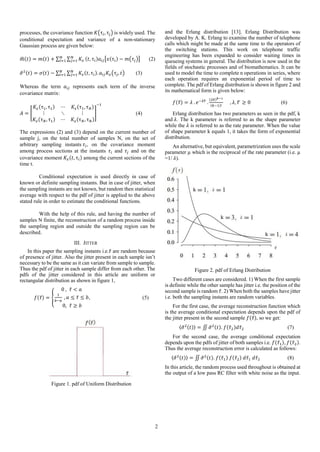 Estimating Reconstruction Error due to Jitter of Gaussian Markov Processes | PDF | Physics | Science
