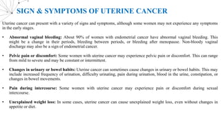 Oncology (Uterine Cancer) | PPTX