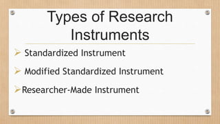 RESEARCH INSTRUMENT FOR QUANTITATIVE RESEARCH.pptx