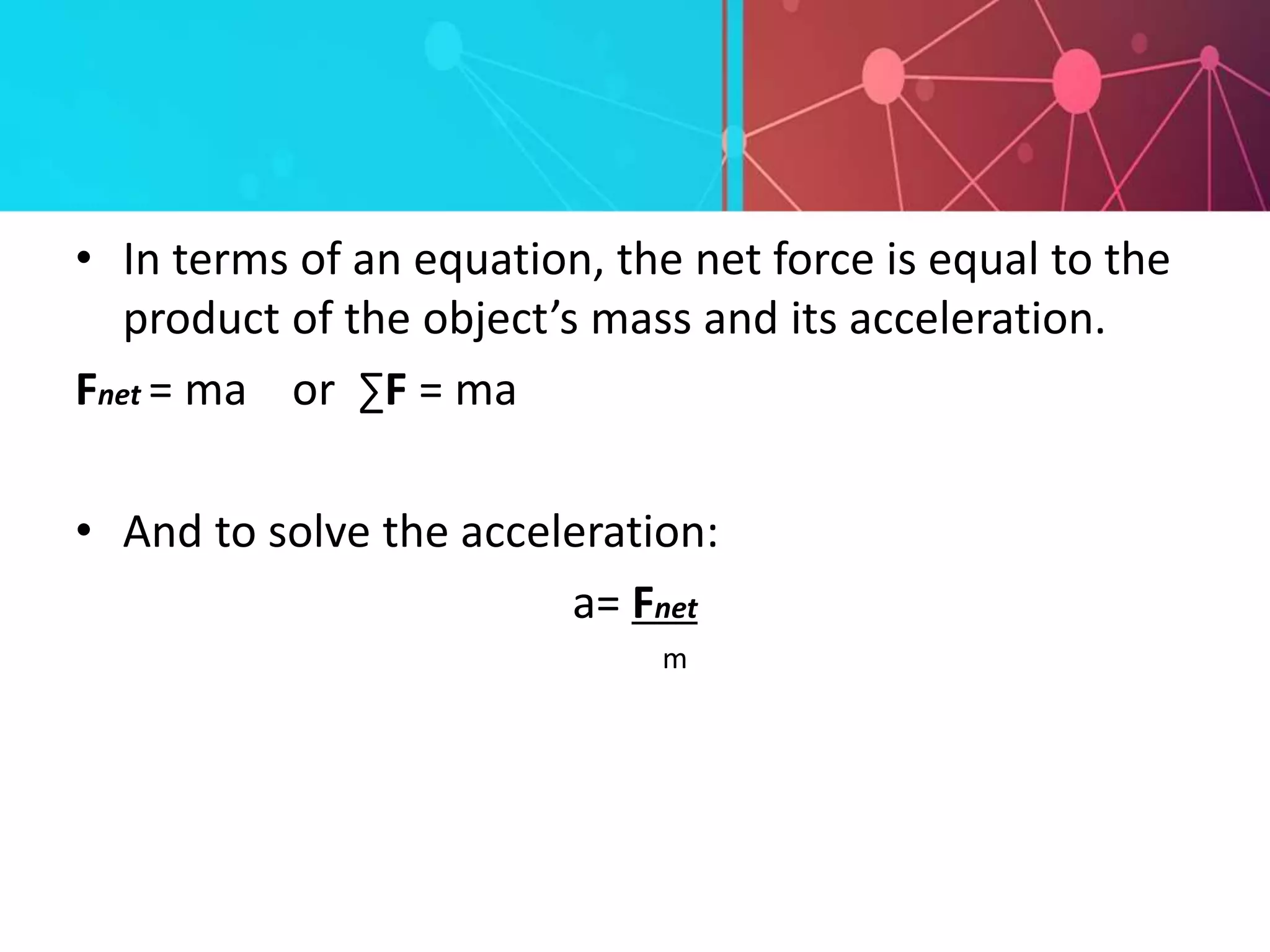 2nd law of motion | PPTX