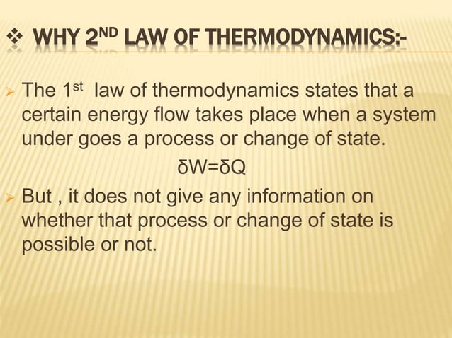 2nd law of thermodynamics, entropy | PPTX | Physics | Science