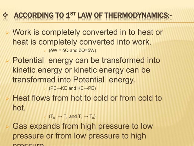 2nd law of thermodynamics, entropy | PPTX | Physics | Science