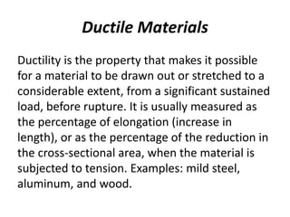 material used in civil engineering | PPTX