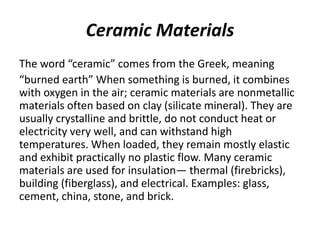 material used in civil engineering | PPTX