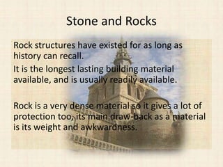 material used in civil engineering | PPTX