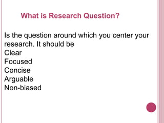 research questions-and-hypotheses | PPTX