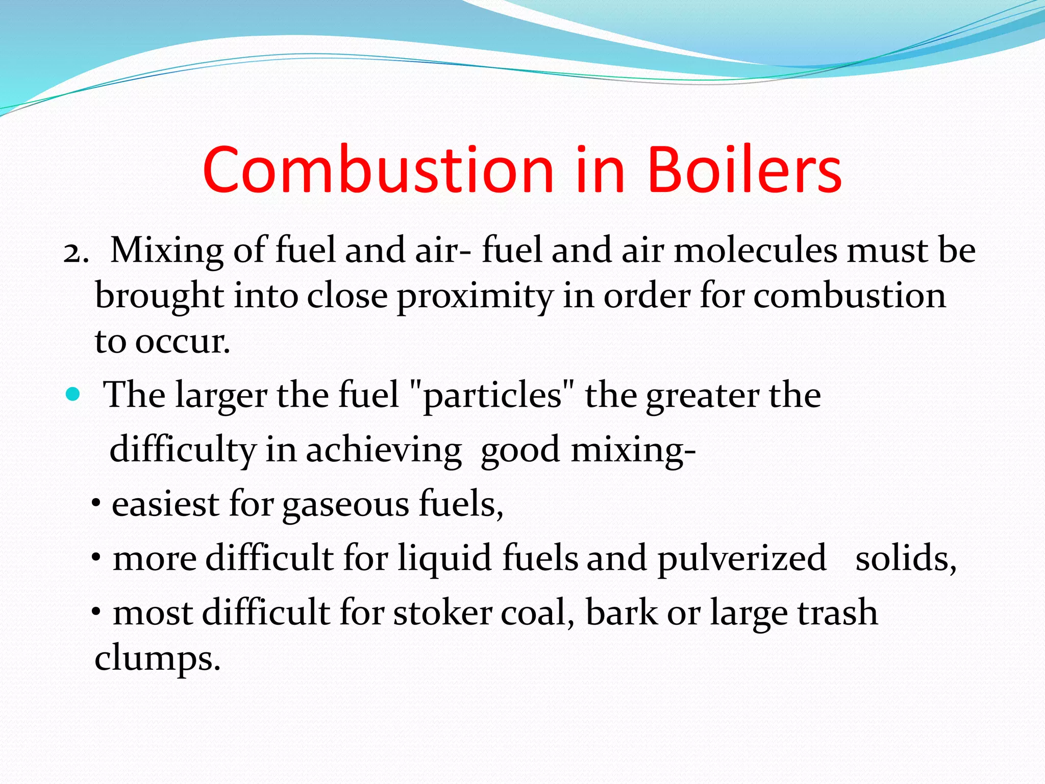 different type of boiler & combustion in boilers | PPTX