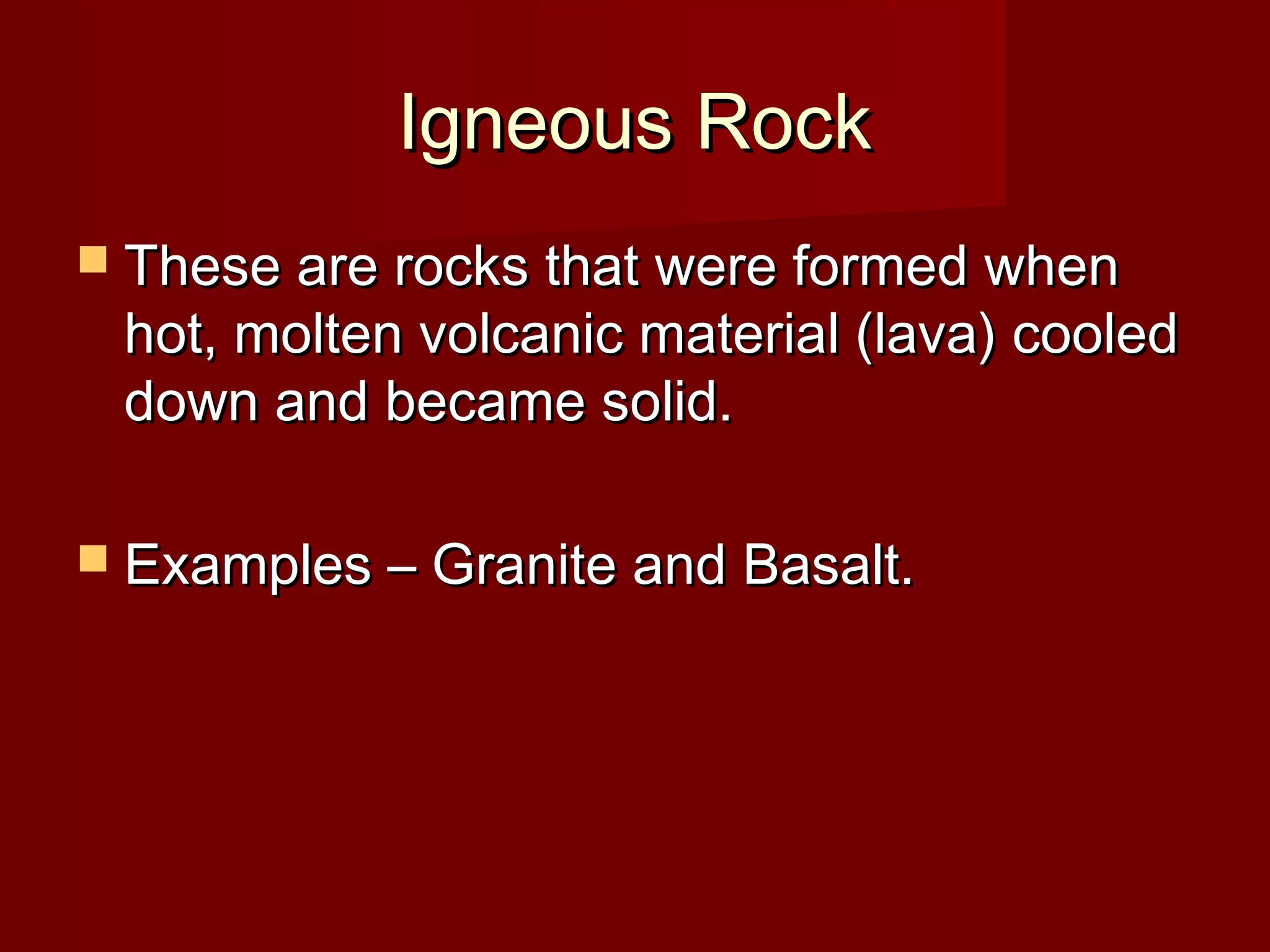 Types of Rocks | PDF