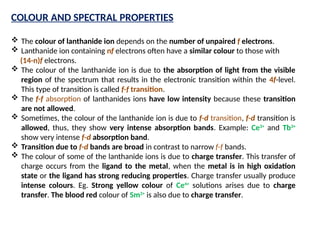 In-Depth Study of Lanthanide Chemistry: Contraction, Magnetism, and ...