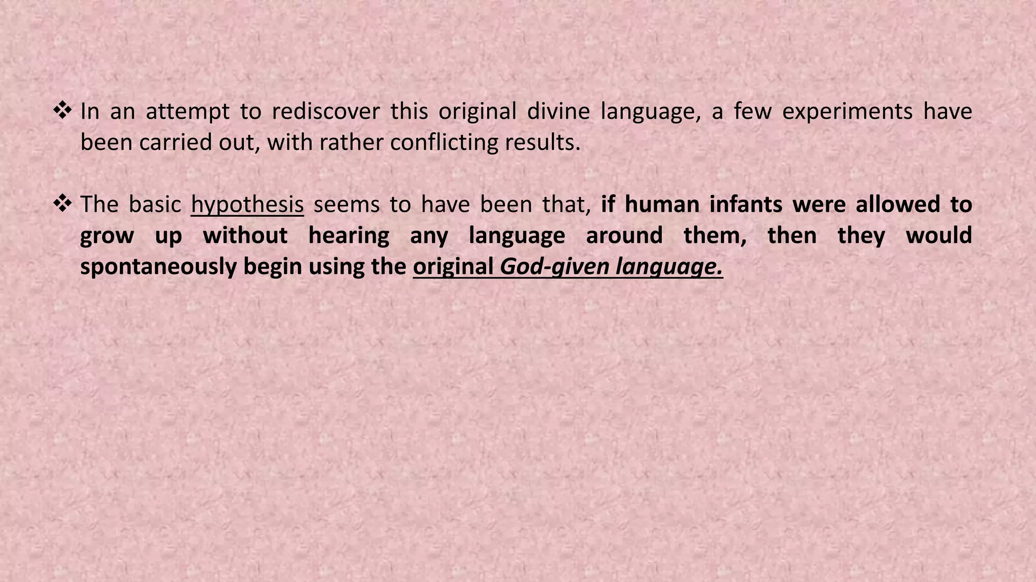 Origin of Language | PPTX