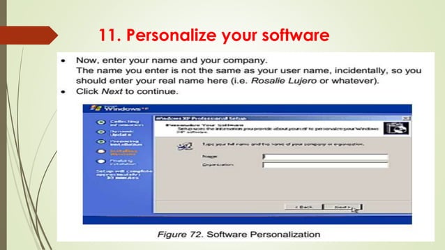 2nd lesson installing operating system | PPTX | Operating Systems | Computer Software and ...