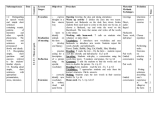 2nd lesson plan u3 l7 these are pets | PPT