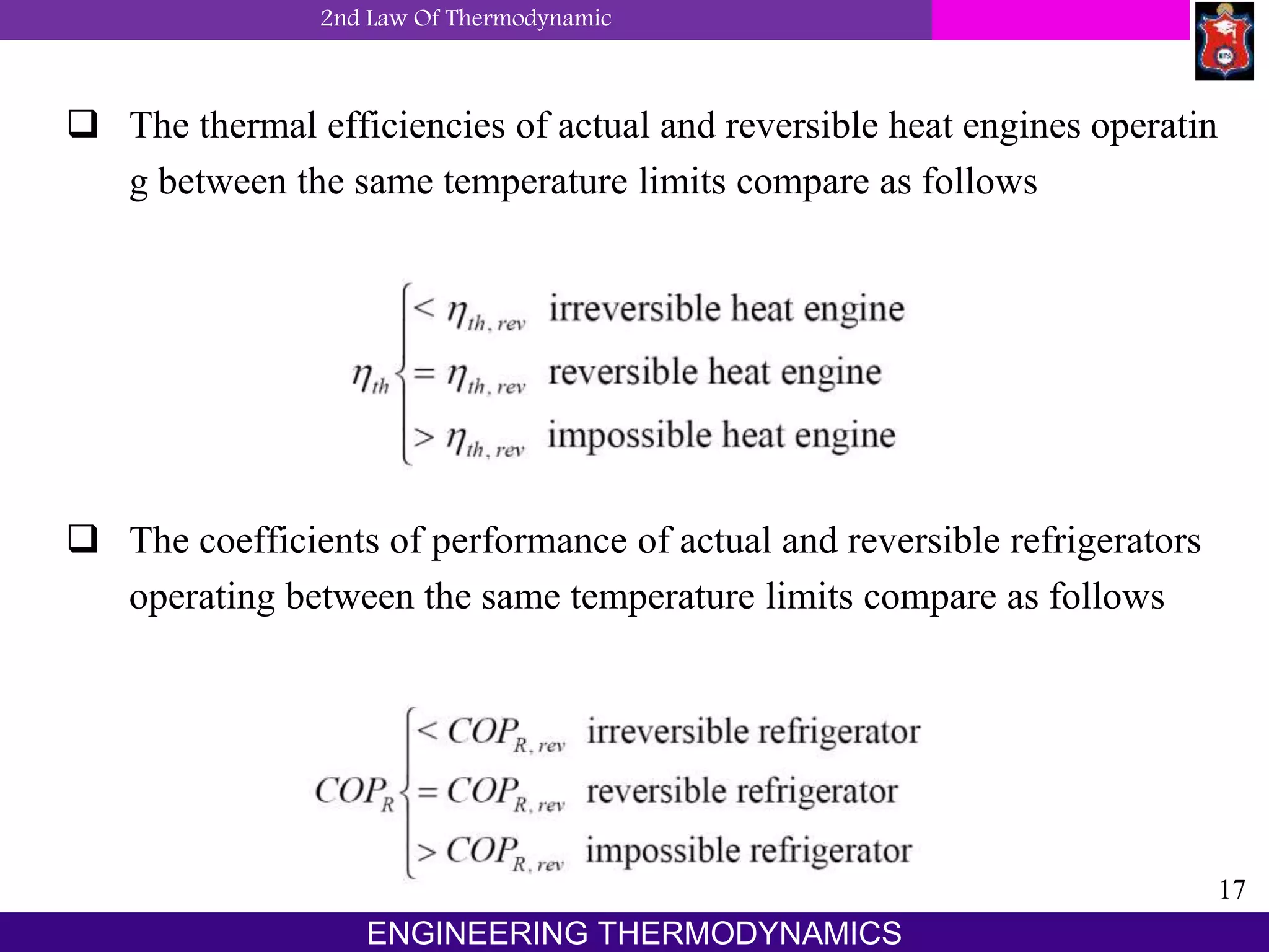 2nd law of thermodynamic | PPTX