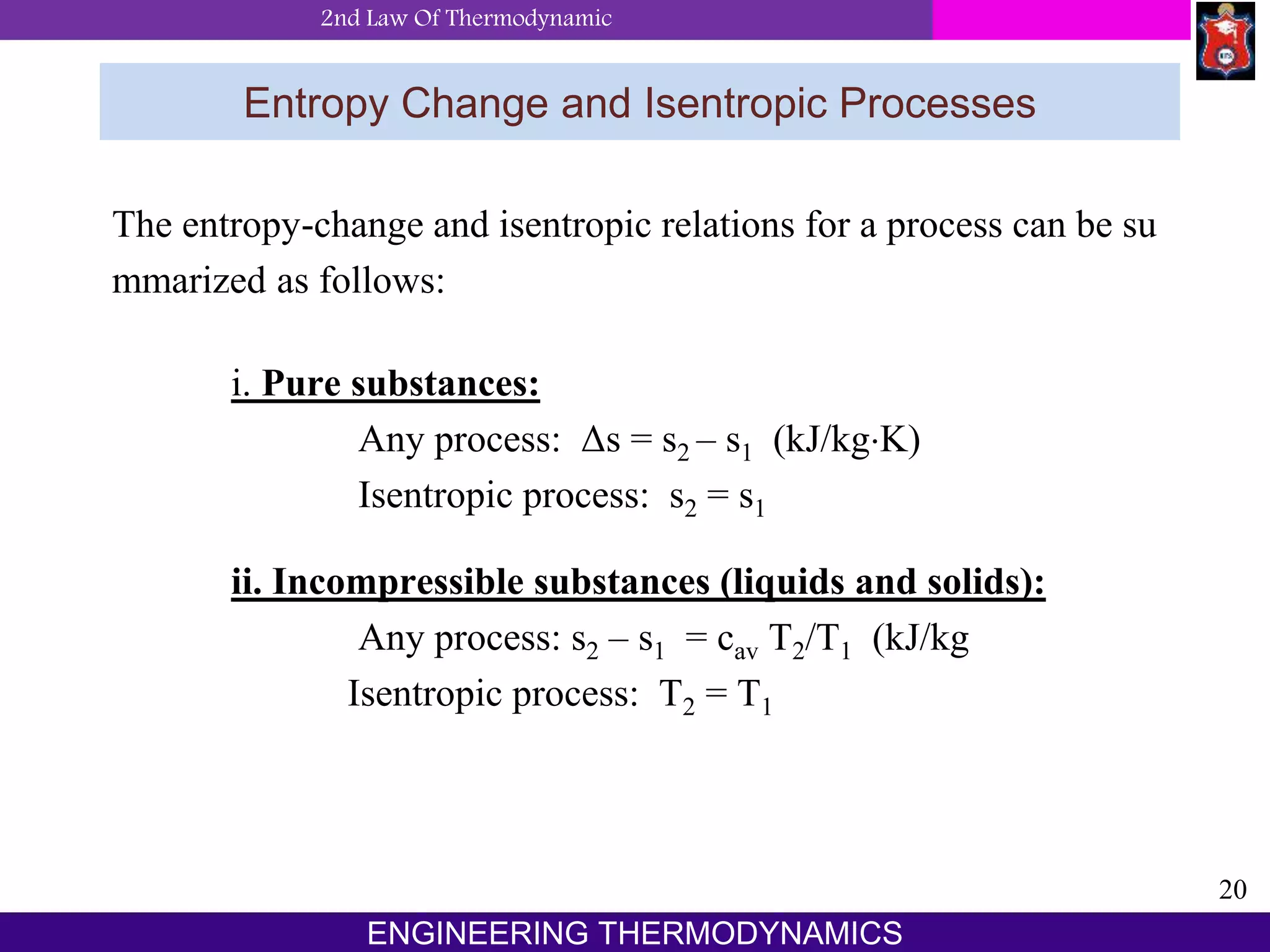 2nd law of thermodynamic | PPTX