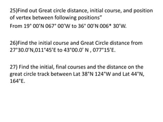 2nd mate. Great circle sailing questions.pptx
