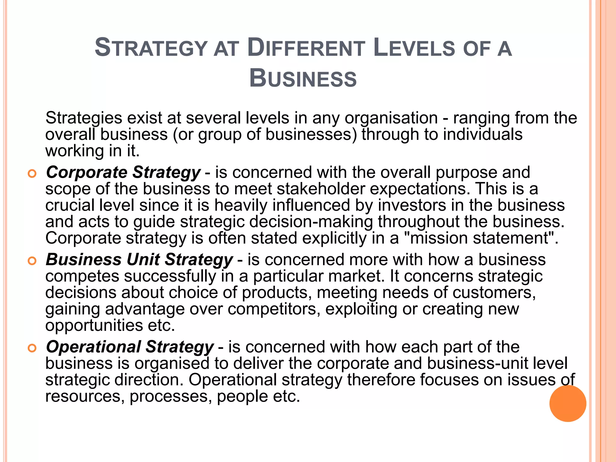 2nd mba Strategic Management | PPTX