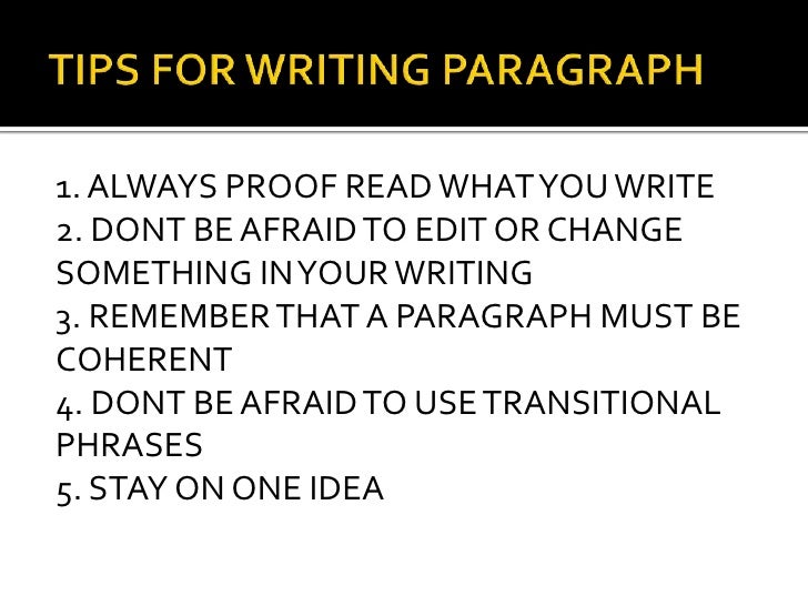paragraph form