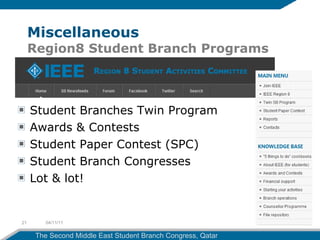 IEEE Student Branch Operations | PPT