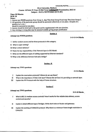 2nd midterm gla university | PDF
