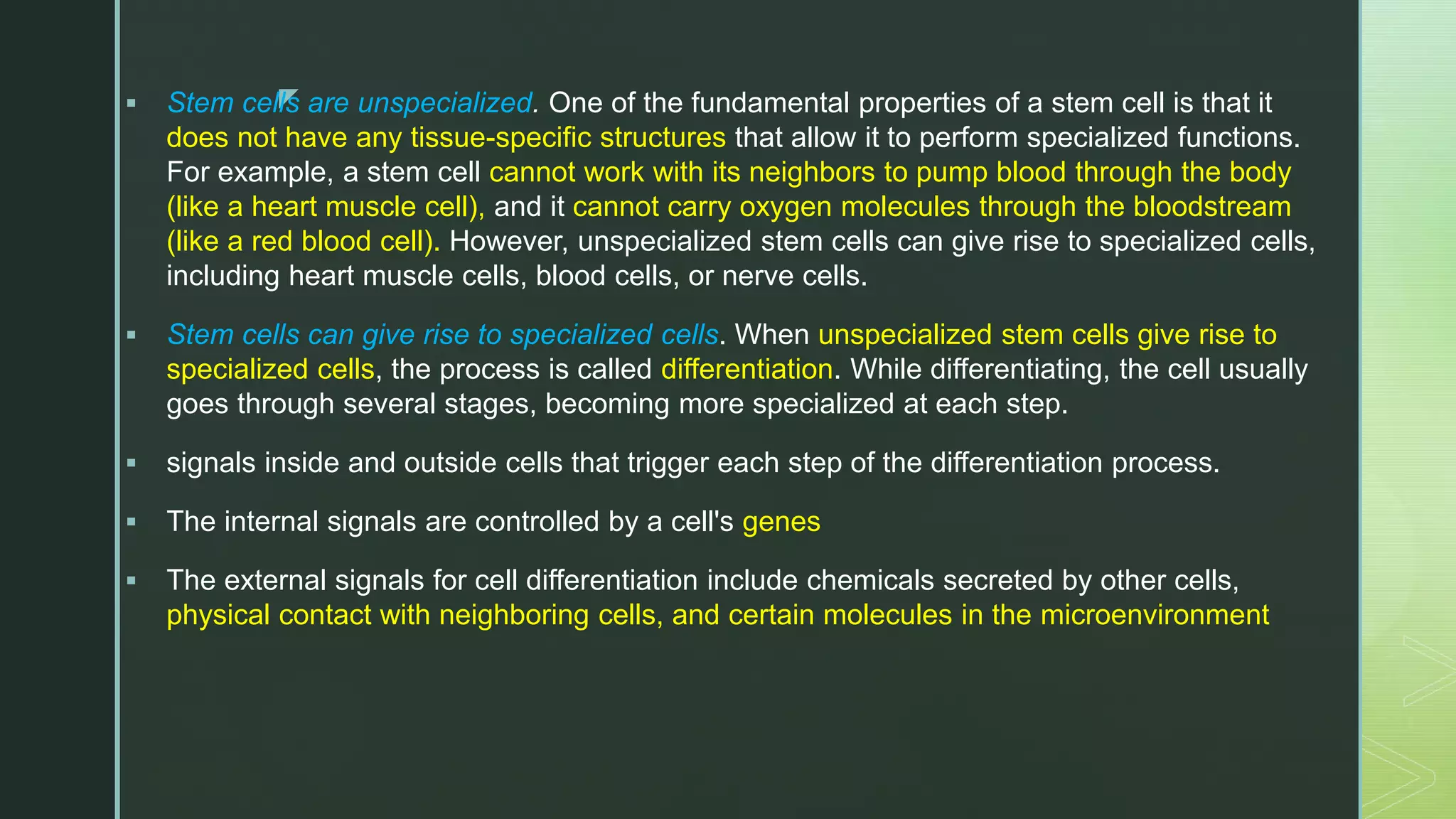 2nd msc class presentn stem cell intro, types | PPTX