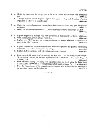2nd Semester M Tech: VLSI Design and Embedded System (June-2016 ...