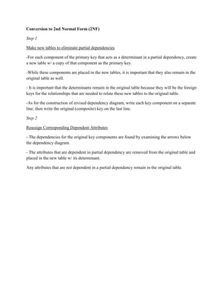 2nd normal form | PDF