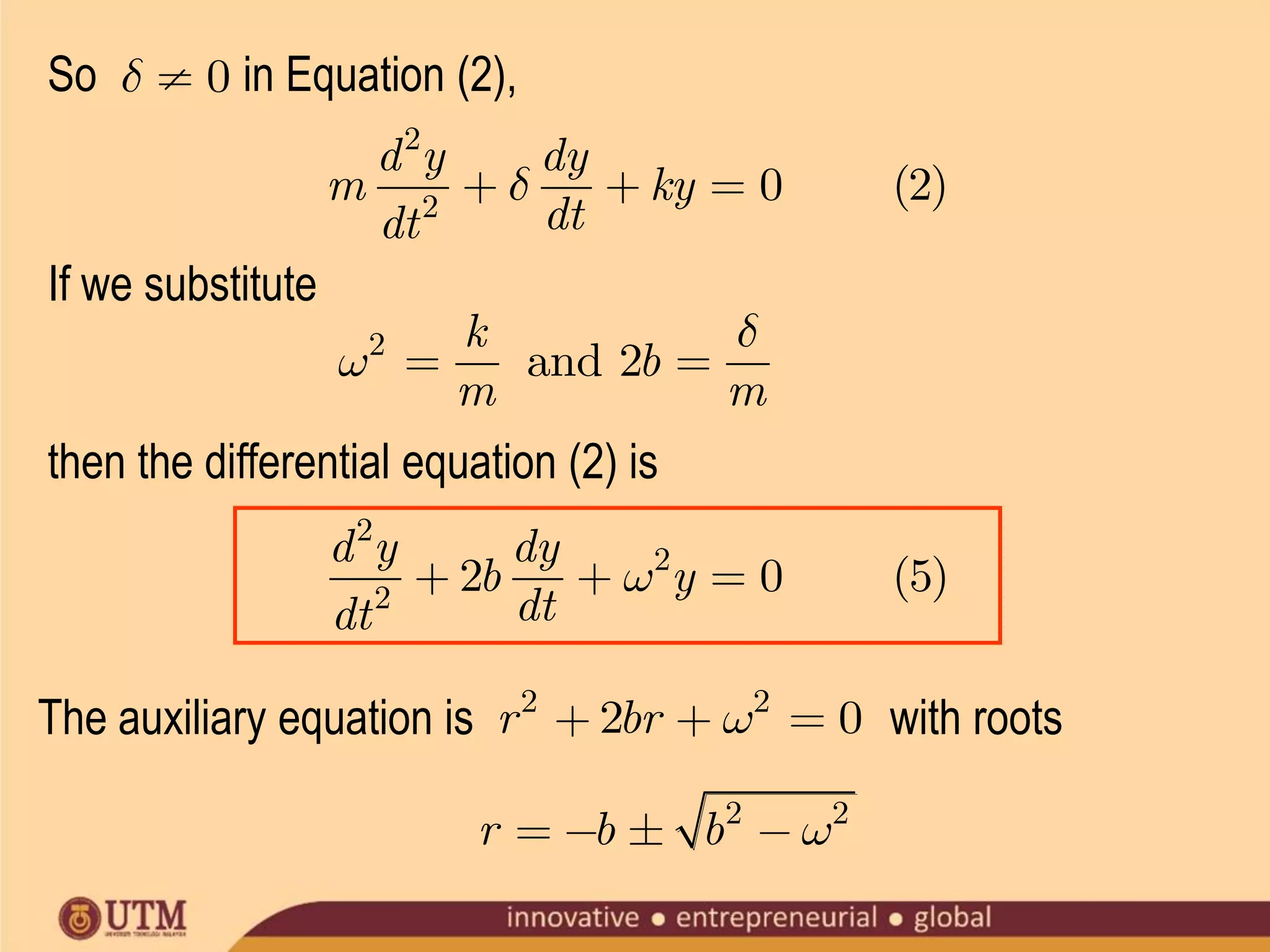 2nd order ode applications | PDF