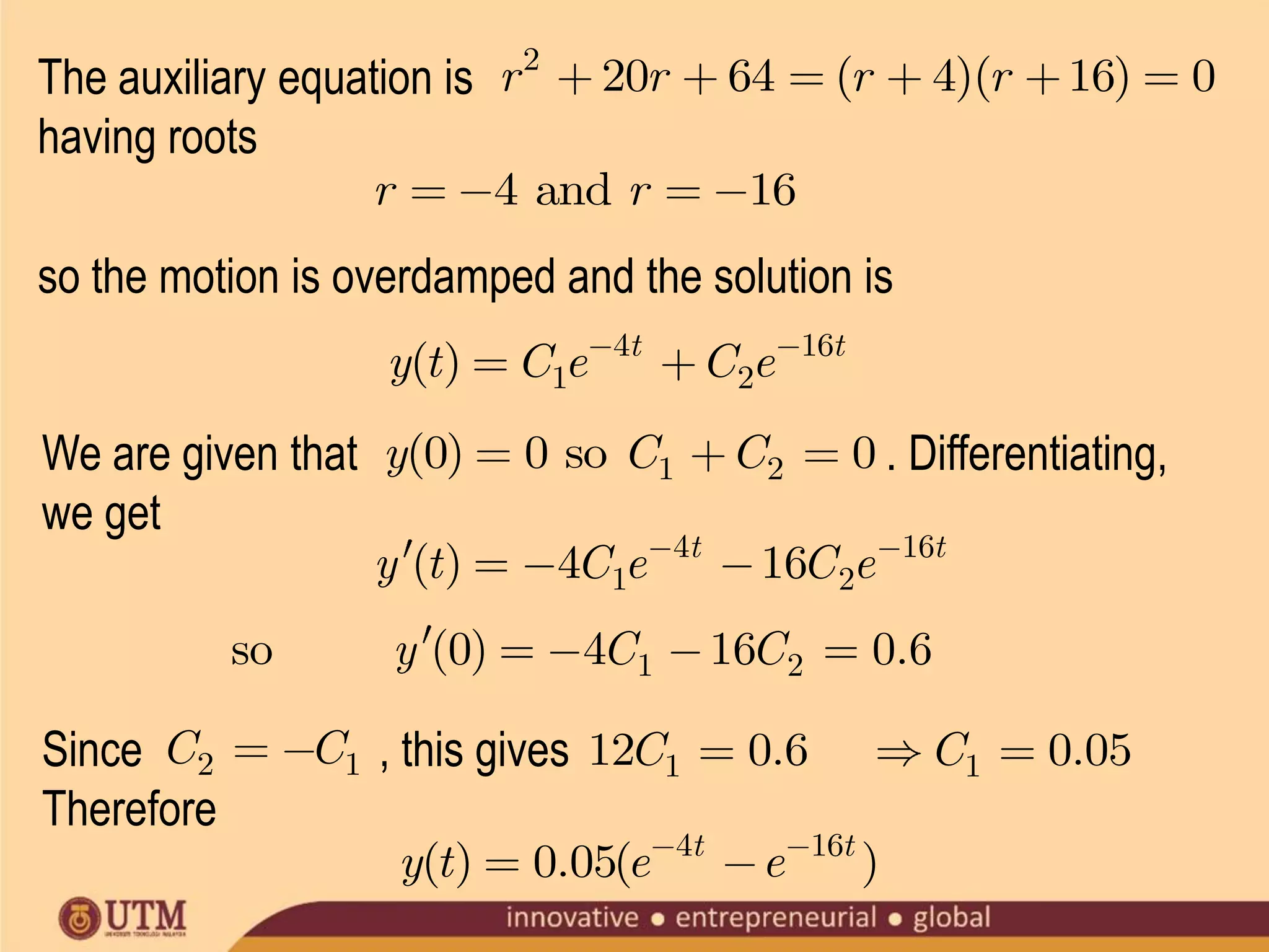 2nd Order Ode Applications Pdf