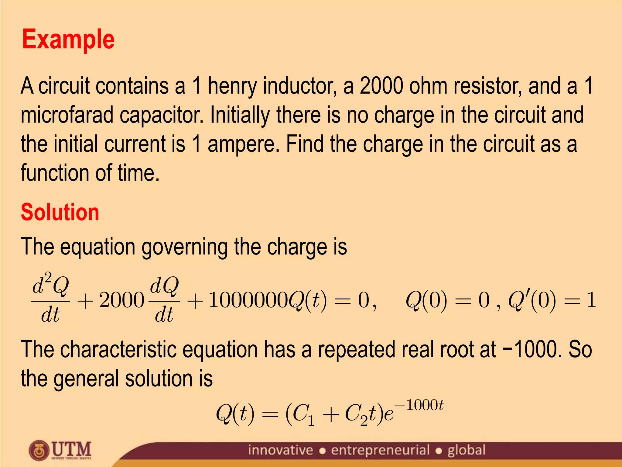 2nd order ode applications | PDF