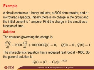 2nd order ode applications | PDF