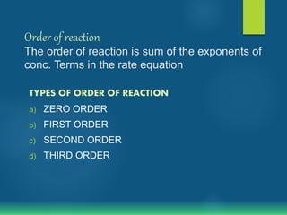 2nd order reaction | PPTX