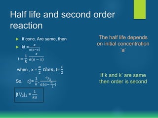 2nd order reaction | PPTX