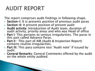 reply of audit report and inspection part | PPTX