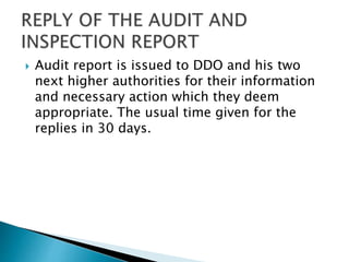 reply of audit report and inspection part | PPTX