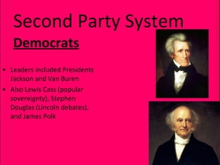 2nd Party System | PPT | Politics