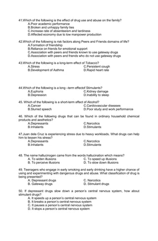 2ND PERIODICAL EXAMINATION FOR GRADE 8 SCHOOL YEAR 2023-2024 DEPED ...