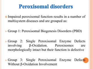 2nd peroxisome metabolism 20760414 | PPTX