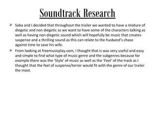 2nd Planning & Research Presentation | PPT | Genres