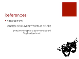 Writing a Play Review | PDF