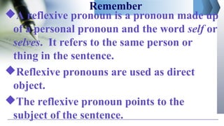 2nd qtr 3 reflexive pronouns | PPT