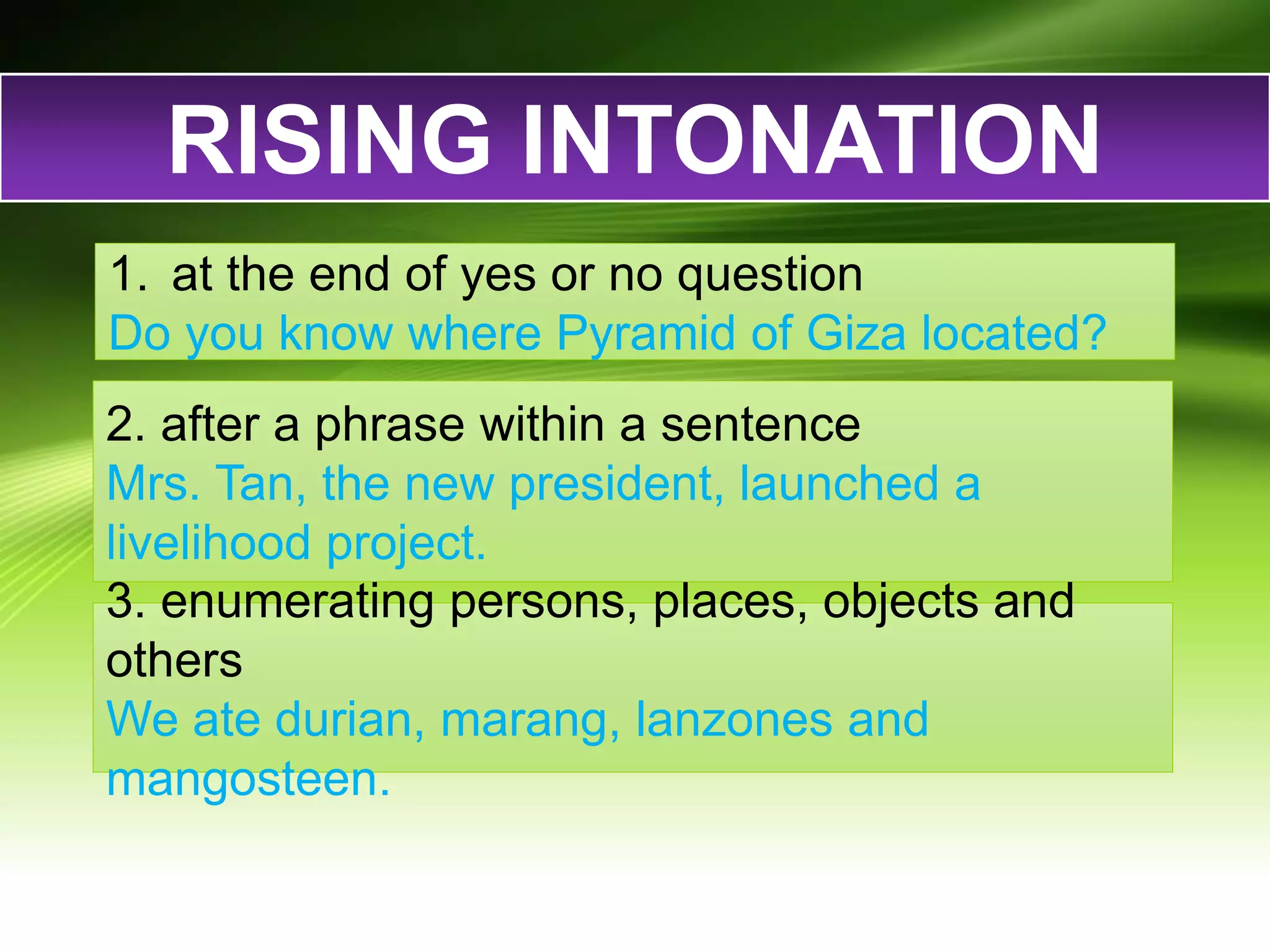2 nd ppt intonation | PPT