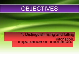 2 nd ppt intonation | PPT