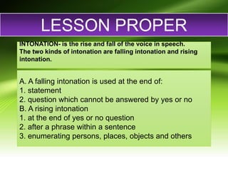 2 nd ppt intonation | PPT