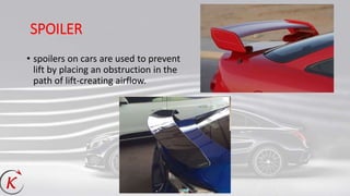 Car aerodynamic devices | PPTX
