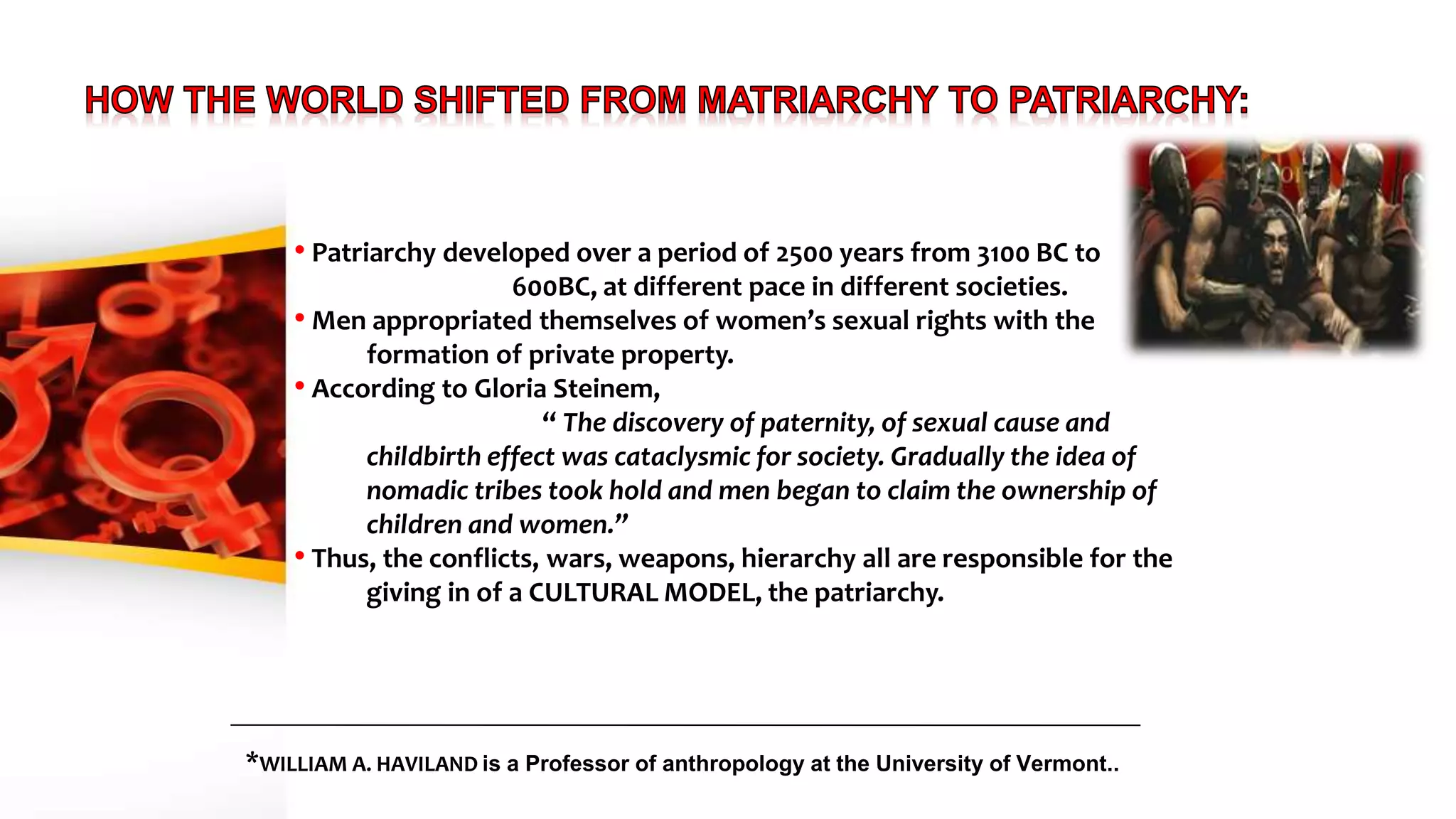 Matriarchy and Patriarchy | PPTX