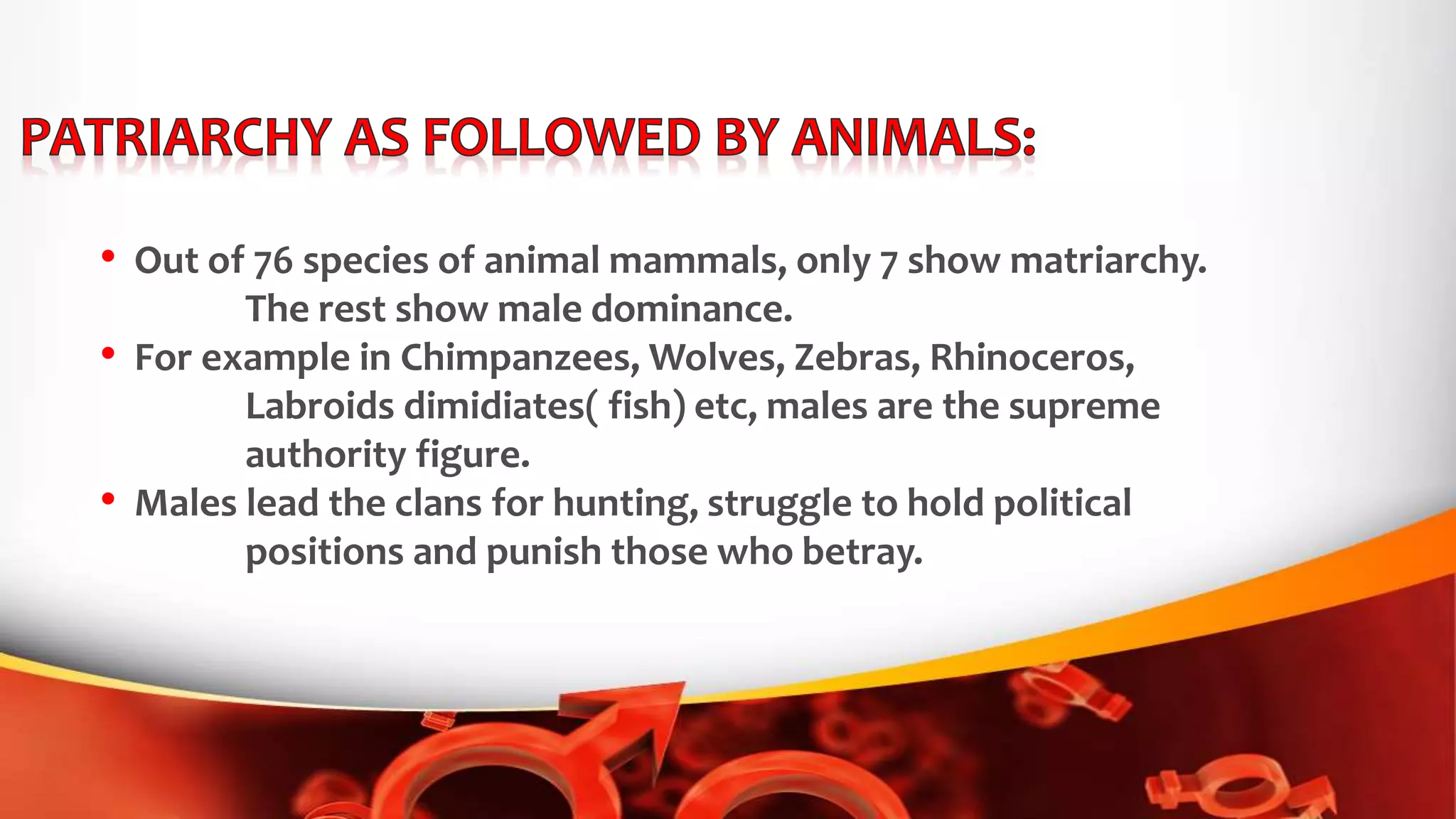 Matriarchy and Patriarchy | PPTX