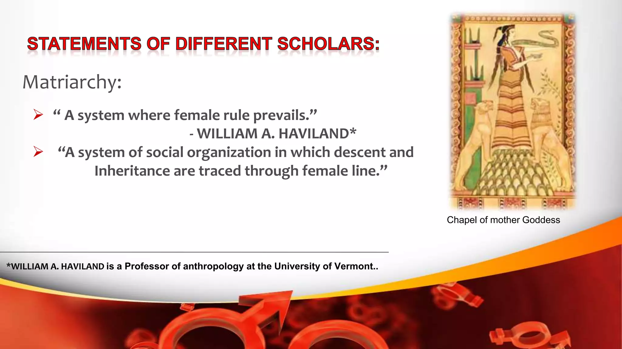 Matriarchy and Patriarchy | PPTX