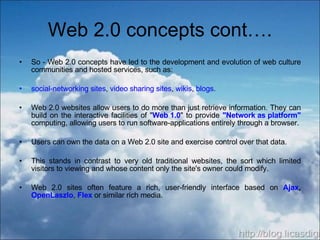 Web 2.0 | PPT | Web Development | Internet