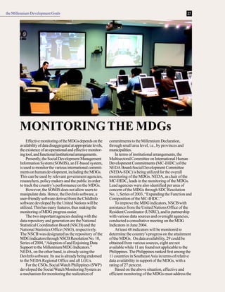 Second Philippines Progress Report on the Millennium Development Goals ...