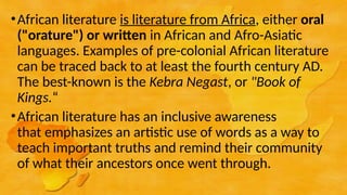 21st Century Literature 2nd Quarter Week 2 | PPT